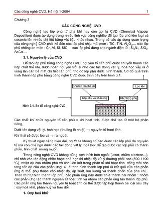 Giáo trình Máy CD/VCD - Chương 3: Các công nghệ VCD