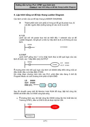 Tài liệu Hướng dẫn tự học PLC CPM1 qua hình ảnh - Chương 4: Lập trình bằng sơ đồ bậc thang ...